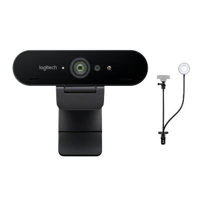 Logitech 4K Pro Webcam And Knox Gear Selfie Ring Light With Webcam Stand Target