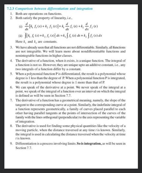 7 2 3 Comparison Between Differentiation And Integration1 Both Are Oper