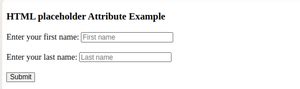 HTML Placeholder Attribute GeeksforGeeks