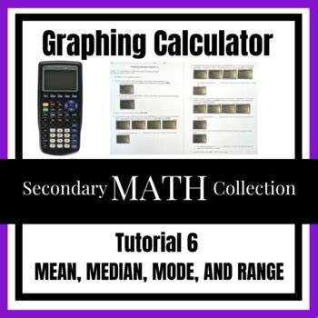 Graphing Calculator Tutorial Step By Step Mean Median Mode And Range