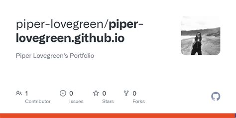 Github Piper Lovegreenpiper Piper Lovegreens