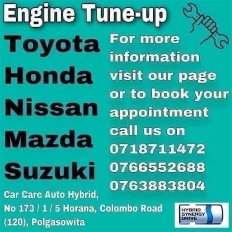 Toyota Axio Hybrid Engine Tune Up Car Care Auto Hybrid Facebook