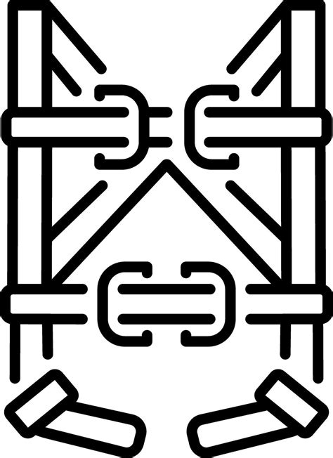 A Trendy Line Style Icon Of Safety Harness 66039141 Vector Art At Vecteezy