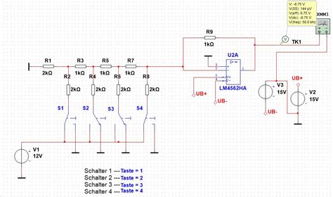 Operational Amplifier 4bit Dac Has Negative Voltage At Op Amp Output