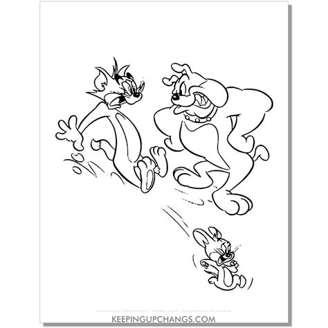 Tom And Jerry Spike Coloring Pages Coloring Home Download Tom And