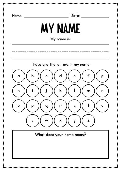 Free Name Writing Worksheets For Students Free Download And Print For