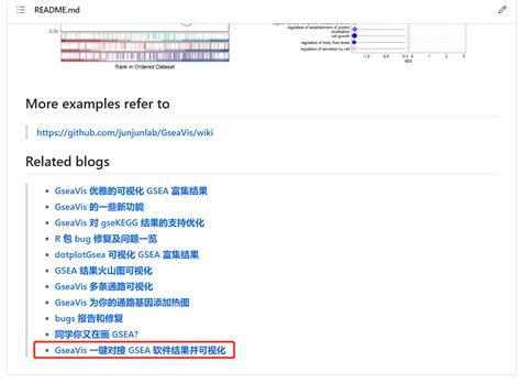 请问如何使用gsea软件（gsea4 3 2 单机版）的结果，并对其进行美化 · issue 18 · junjunlab gseavis