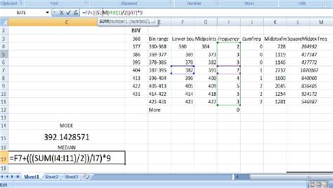 The Defined Formula In Excel To Calculate The Median For Grouped Data Download Scientific Diagram