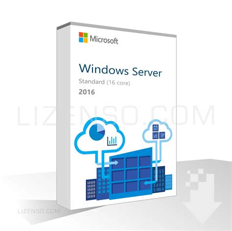 Windows Server 2016 Standard 16 Core 1 Device Perpetual License Lizenso EN