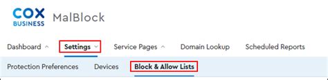 Setting Up Block And Allow Lists For Malblock Dns Security