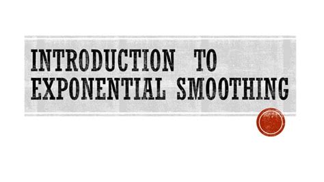 Time Series Analysis And Forecasting Ppt