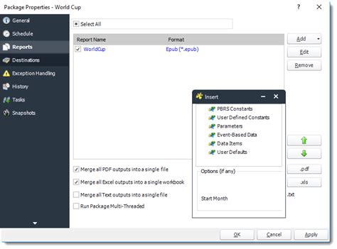 How Do I Setup A Package Reports Schedule For Ssrs In Pbrs