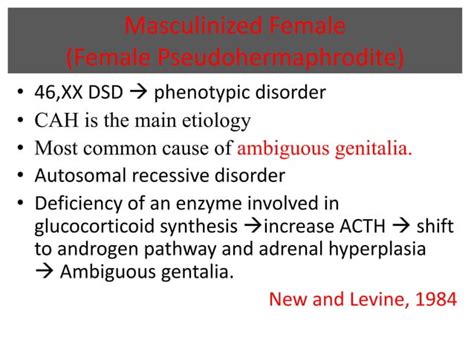 Disorders Of Sex Development PPTX