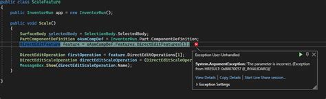 inventor api scale feature autodesk community