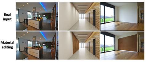 inverse rendering for complex indoor scenes shape spatially varying