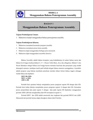 Assembler Modul 4 Pdf
