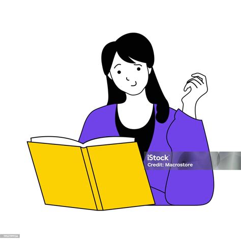 웹에 대 한 평면 디자인에서 만화 사람들과 책 읽기 개념 여자는 교과서를 읽거나 서점에서 새로운 그래픽 노블을 선택합니다 소셜 미디어 배너 마케팅 자료에 대한 벡터
