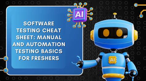 Software Testing Cheat Sheet Manual And Automation Testing Basics For