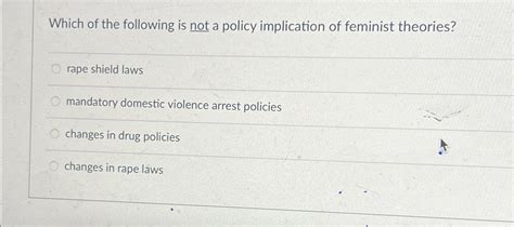 solved which of the following is not a policy implication of