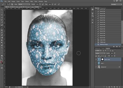 Photoshop Tutorial How To Apply A Texture To A Face By Using A