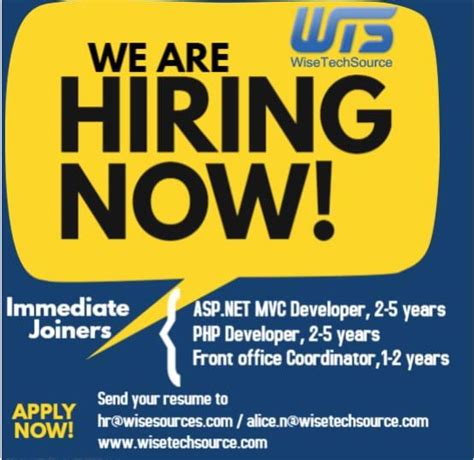 Wisetech Source Pvt Ltd On Linkedin Recruitment Hr Jobs