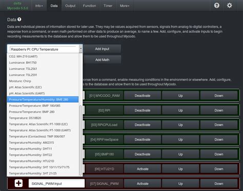 screenshots · kizniche mycodo wiki · github