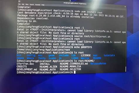 Problem With Root On Centos Error While Loading Shared Libraries Libzstd So ROOT ROOT Forum