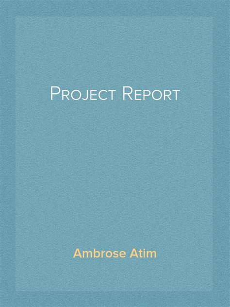 project report pdf learning computers
