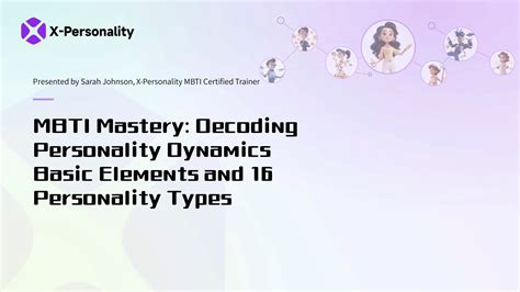 Mbti Mastery Decoding Personality Dynamics Basic Elements And 16 Personality Types X Personality