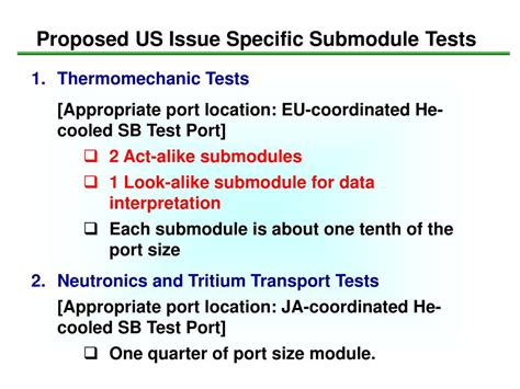 Iter Testing And Required Randds For Solid Breeder Tbms Ppt Download