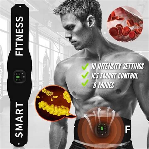 무선 근육 자극기 트레이너 스마트 피트니스 전기 복부 패치 미용 복부 근육 유니섹스 피트니스 장비복부 마사지 Aliexpress