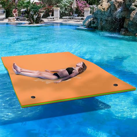 Yitahome 9 X 6 Lily Pad Floating Mat Water Mat Inflatable