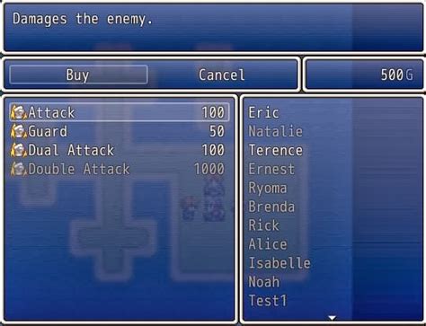 Script Rpg Maker Vx Ace Venta De Poderes RPG Maker Vx Ace
