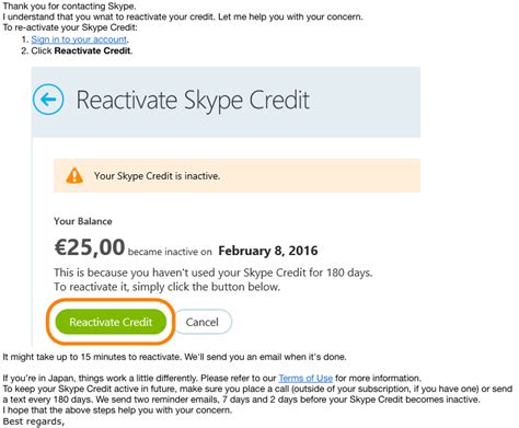 HOW TO REACTIVATE SKYPE CREDIT EDigital Agency