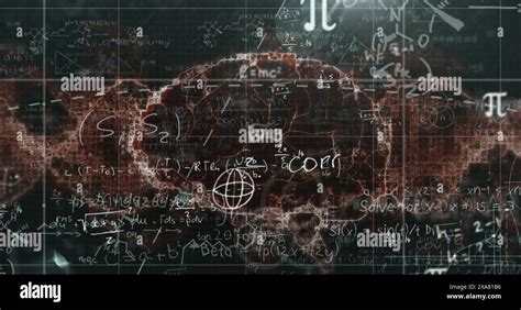 Image Of Scientific Data Processing Over Human Brain And Dna Strand Global Science And Data