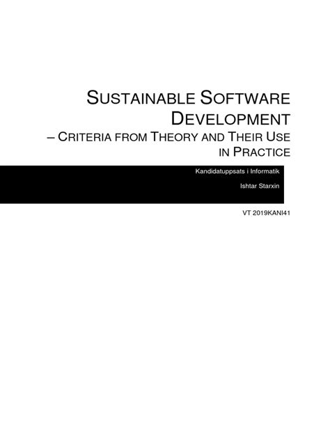 sustainable software development pdf agile software development