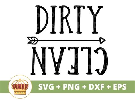 Dirty Clean SVG Laundry SVG Laundry Room Sign Home Decor Etsy