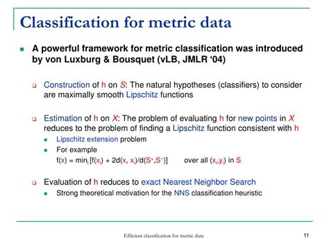 Ppt Efficient Classification For Metric Data Powerpoint Presentation