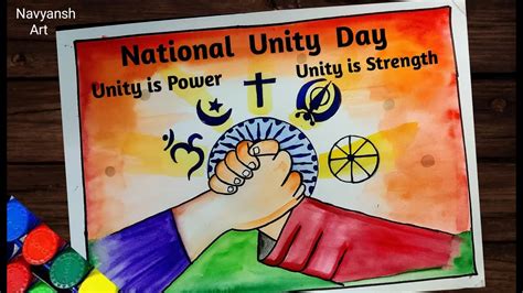 national unity day drawing rashtriya ekta diwas drawing how to draw
