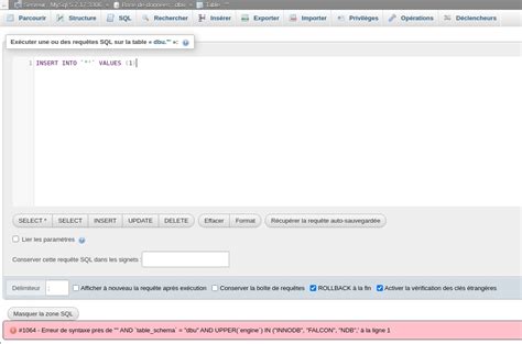 Non Security Sql Injection Bug · Issue 17042 · Phpmyadminphpmyadmin