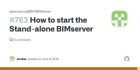 how to start the stand alone bimserver · issue 763 · opensourcebim