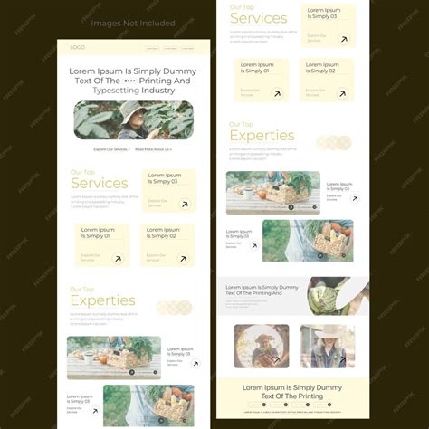 premium vector website landing page design for business one page site