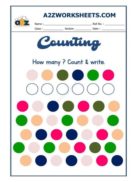 A2zworksheets Worksheet Of Count And Write 03 Numbers Maths
