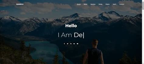 Mariam Gerges On Linkedin Daniels Is A Responsive Single Page