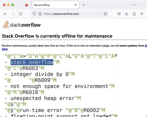 Philipp Von Criegern On Linkedin Stack Overflow Is Currently Offline