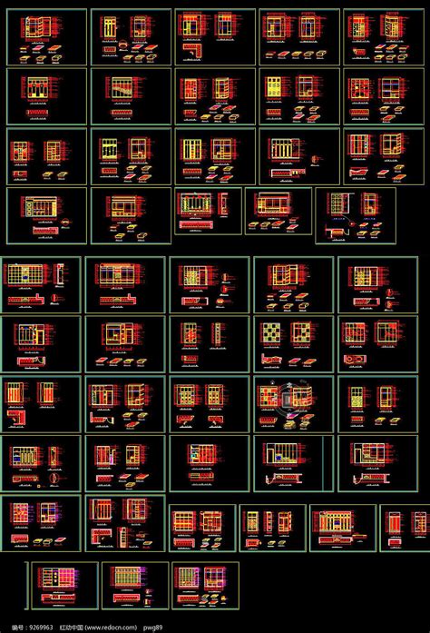 衣柜cad模块图片下载 红动中国