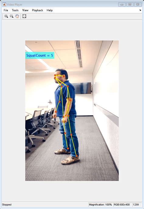 Deep Learning Based Human Pose Estimation For Squat Analysis MATLAB Simulink