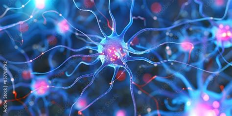 Understanding Photoreception Nerve Cells And Synapses In The Brain Concept Neurotransmitters