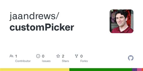 GitHub Jaandrews CustomPicker