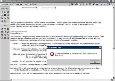 solved unable to open edit sql 2000 dts package on sql server 2008